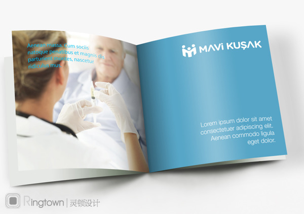 Mavi Kusak老年护理中心标志与品牌形象设计